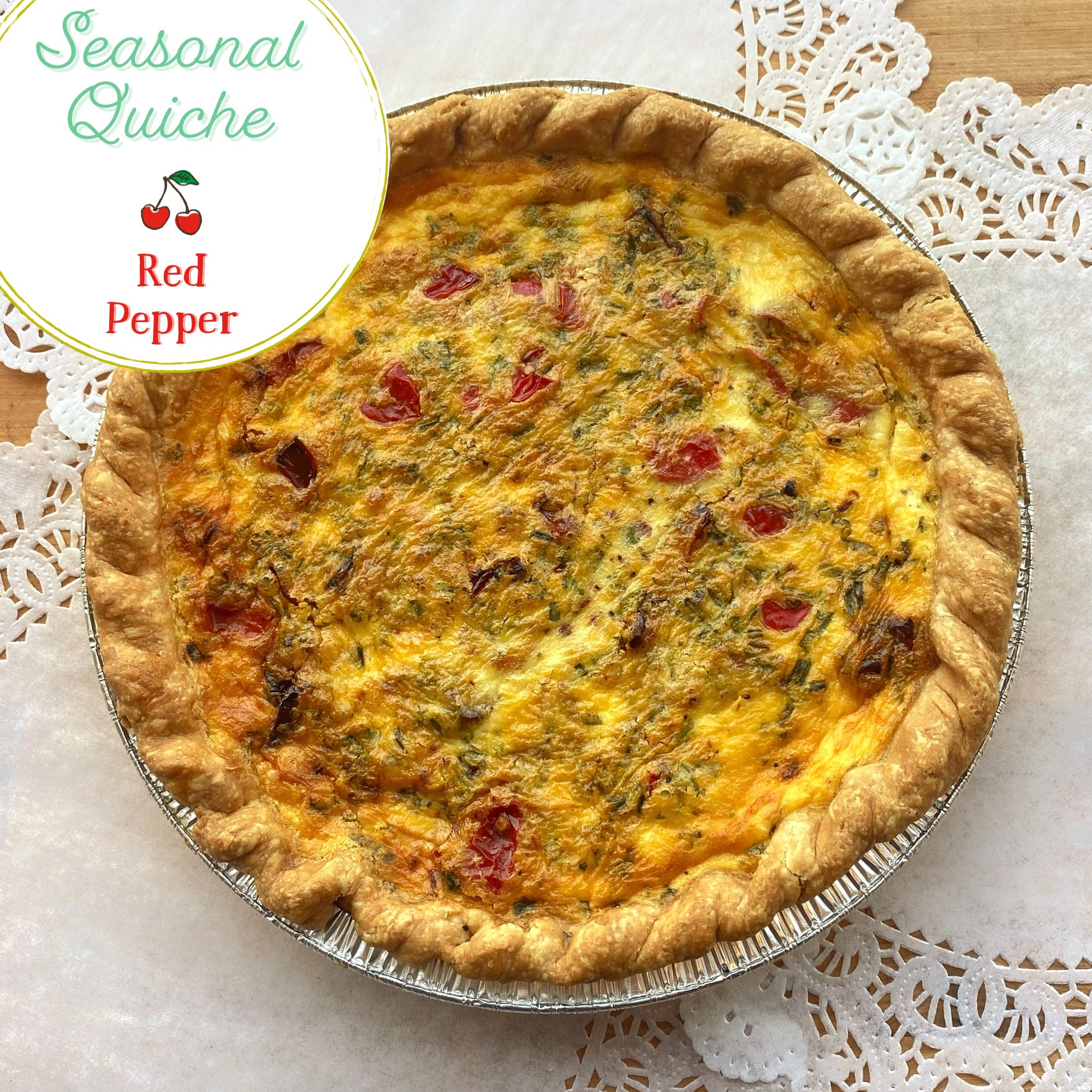 Take & Bake Savory Quiche – Muddy's Bake Shop